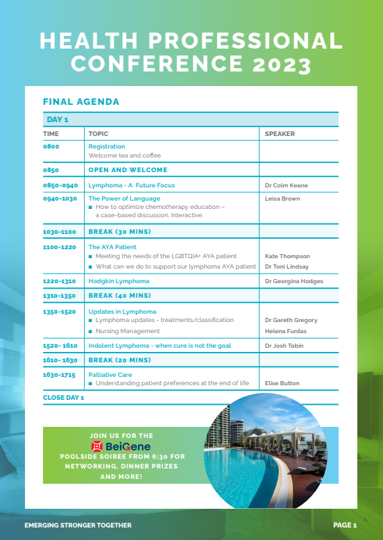 Health Professional Conference - Lymphoma Australia